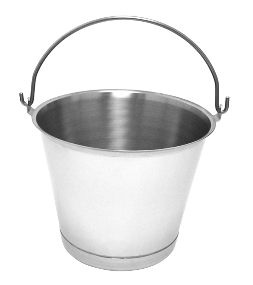 20 qt. Pails w/ Reinforced Bottom - Part No. 1020X, Stainless Steel ...